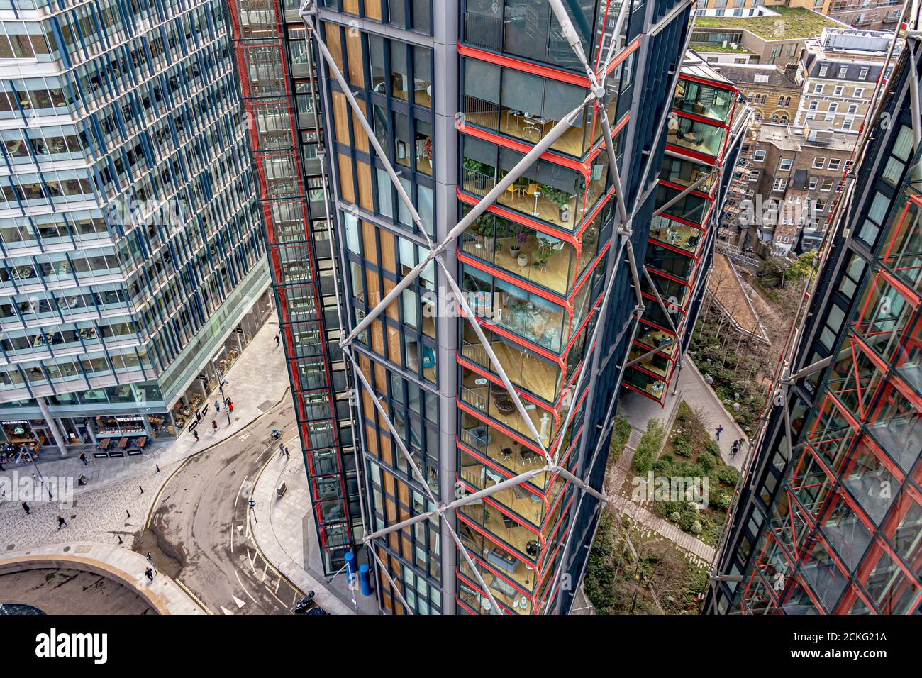 View into the luxury apartments of NEO Bankside SE1, from The Viewing ...