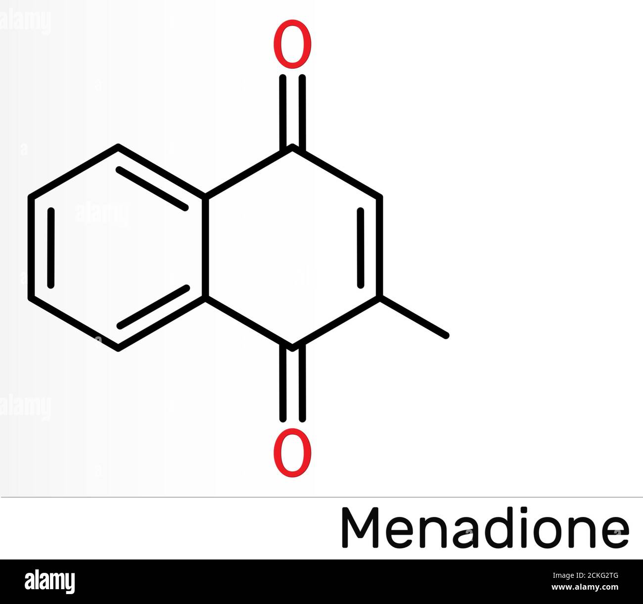 Menadione, menaphthone, provitamin molecule. It is called vitamin K3 ...