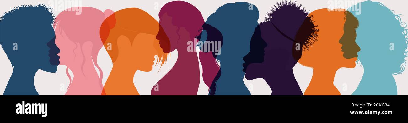 Female diversity. Group multiethnic and multiracial women and girls who ...