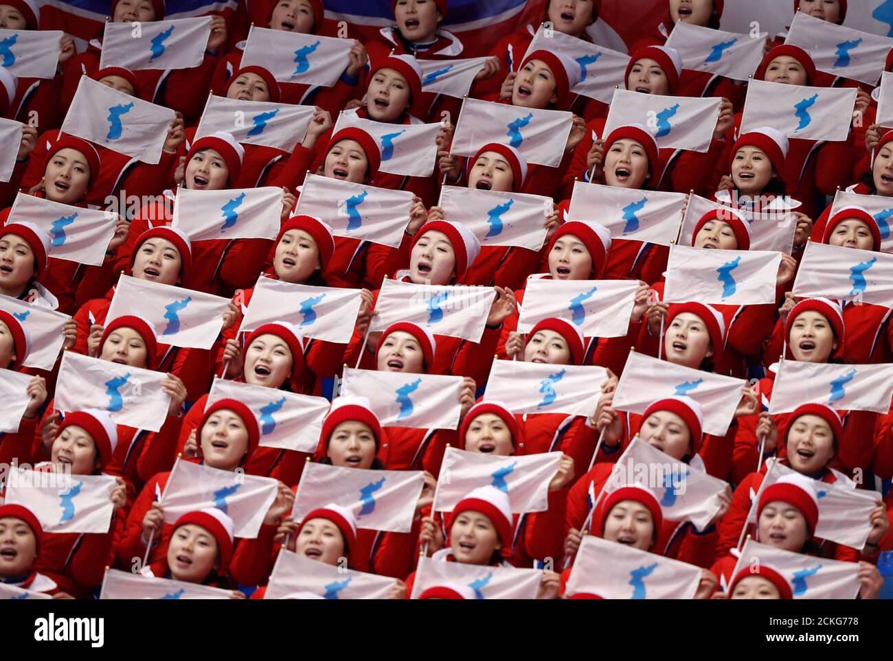 Korean unification flags hi-res stock photography and images - Alamy