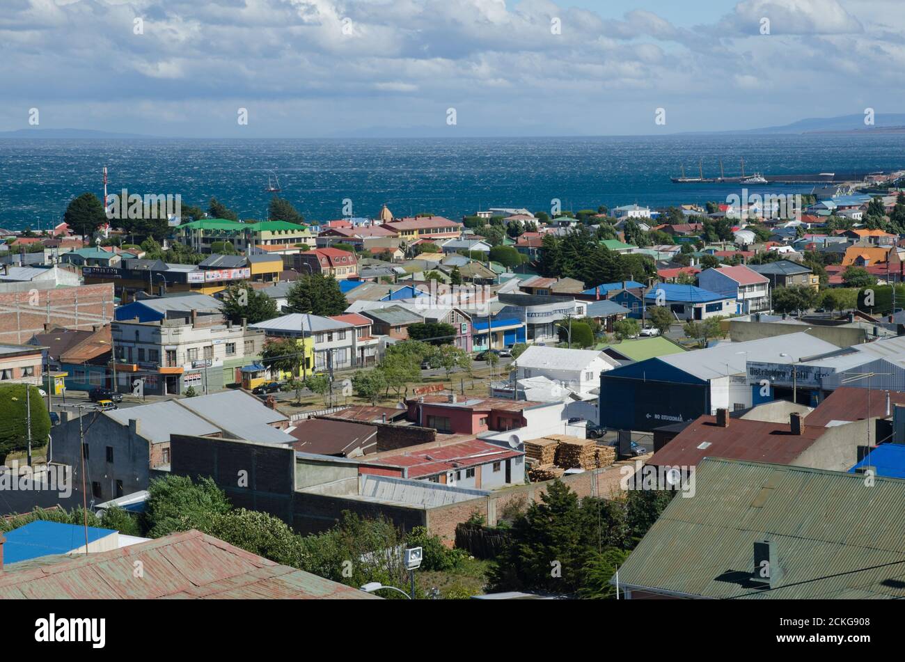 City of Punta Arenas in the Magallanes and Chilean Antarctica Region ...