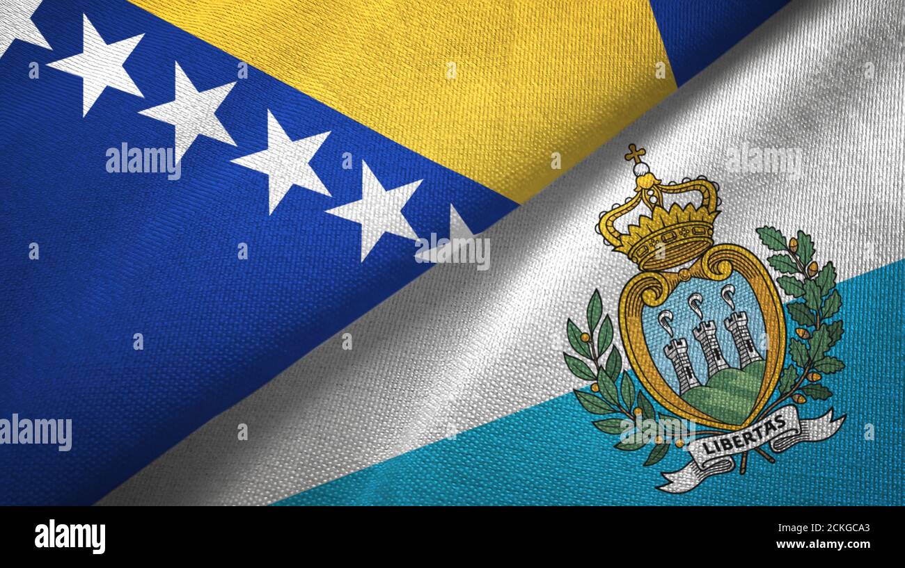 Bosnia san marino flag hi-res stock photography and images - Alamy