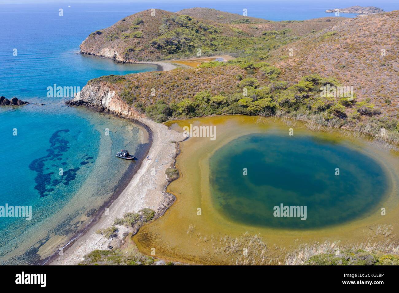 Aerial view travel marine lagoon hi-res stock photography and images ...
