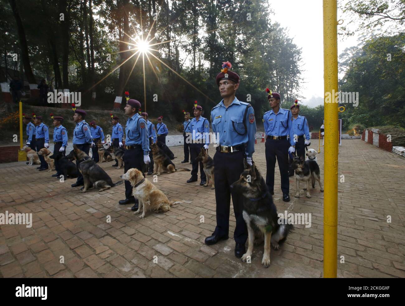 Nepali police officers hi-res stock photography and images - Alamy