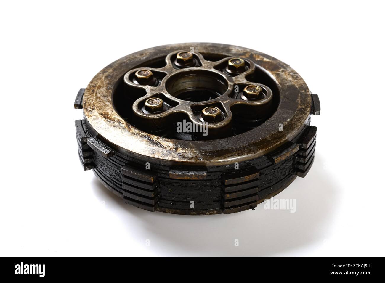 side view machine part on a white background Stock Photo - Alamy