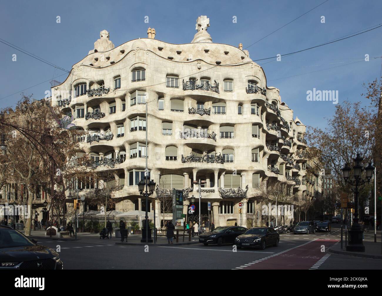 Casa Milà also known as La Pedrera designed by Catalan modernist ...