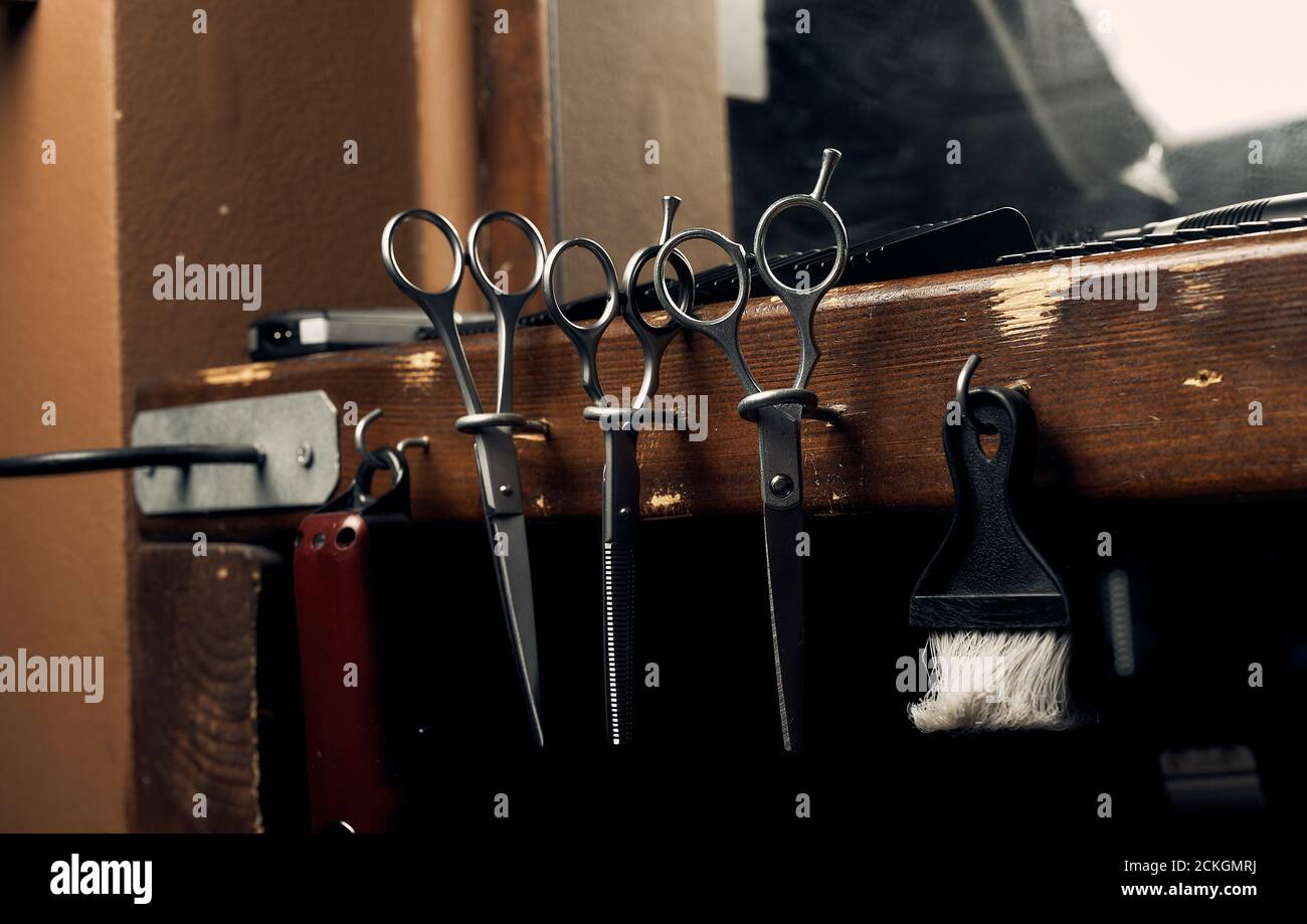 A set of tools for the barbershop master Stock Photo - Alamy
