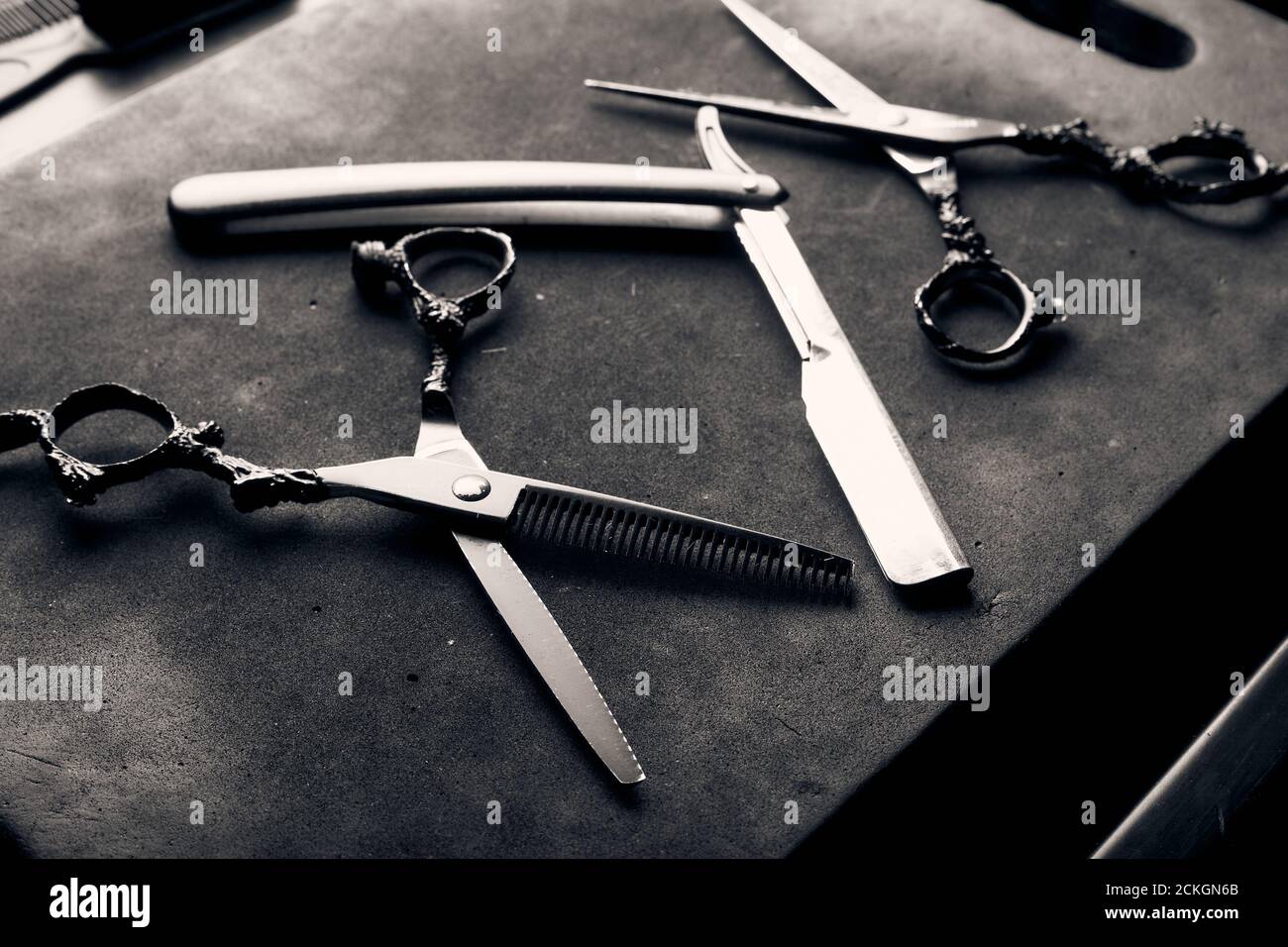 A set of tools for the barbershop master Stock Photo - Alamy
