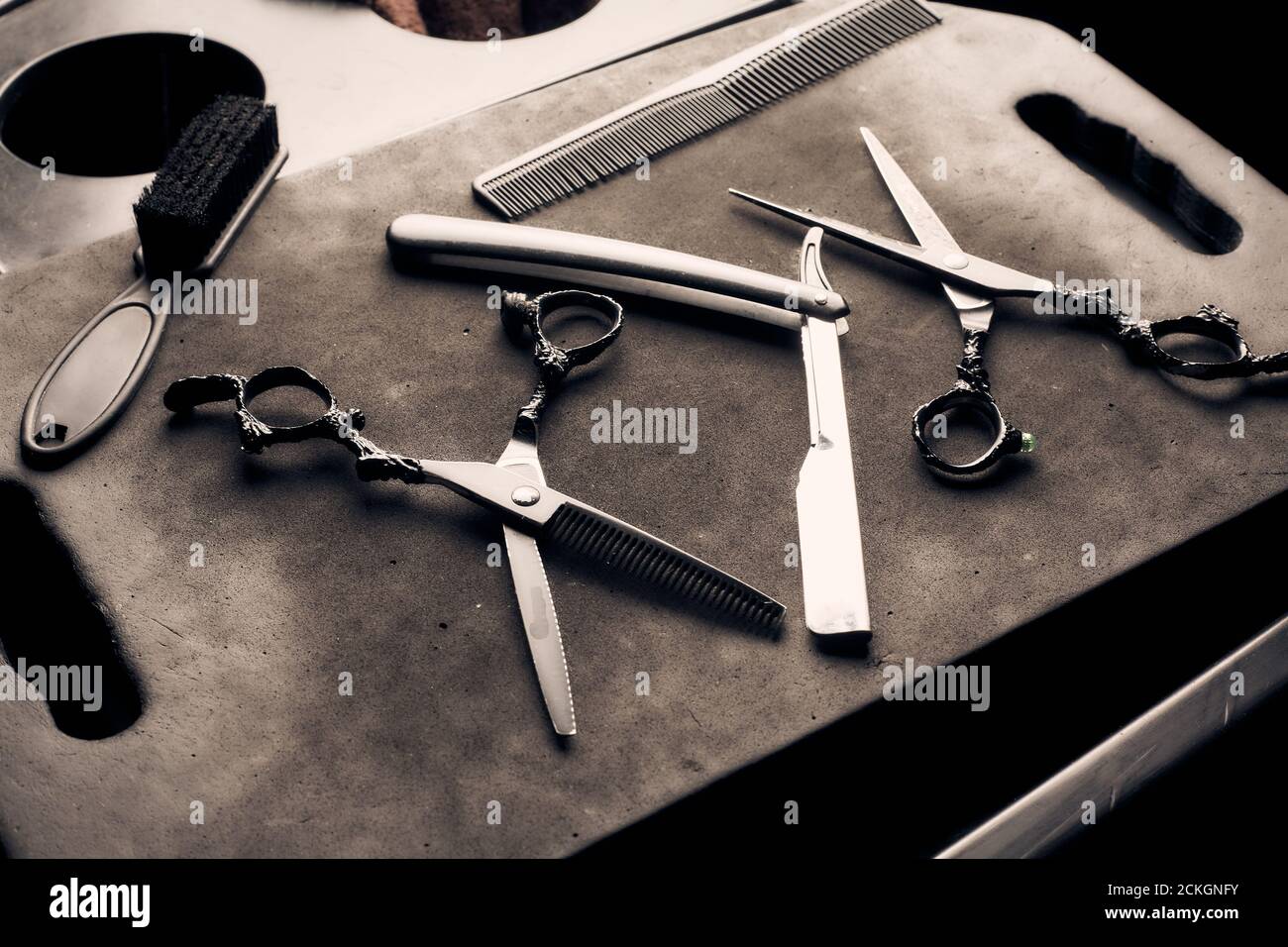 A set of tools for the barbershop master Stock Photo - Alamy