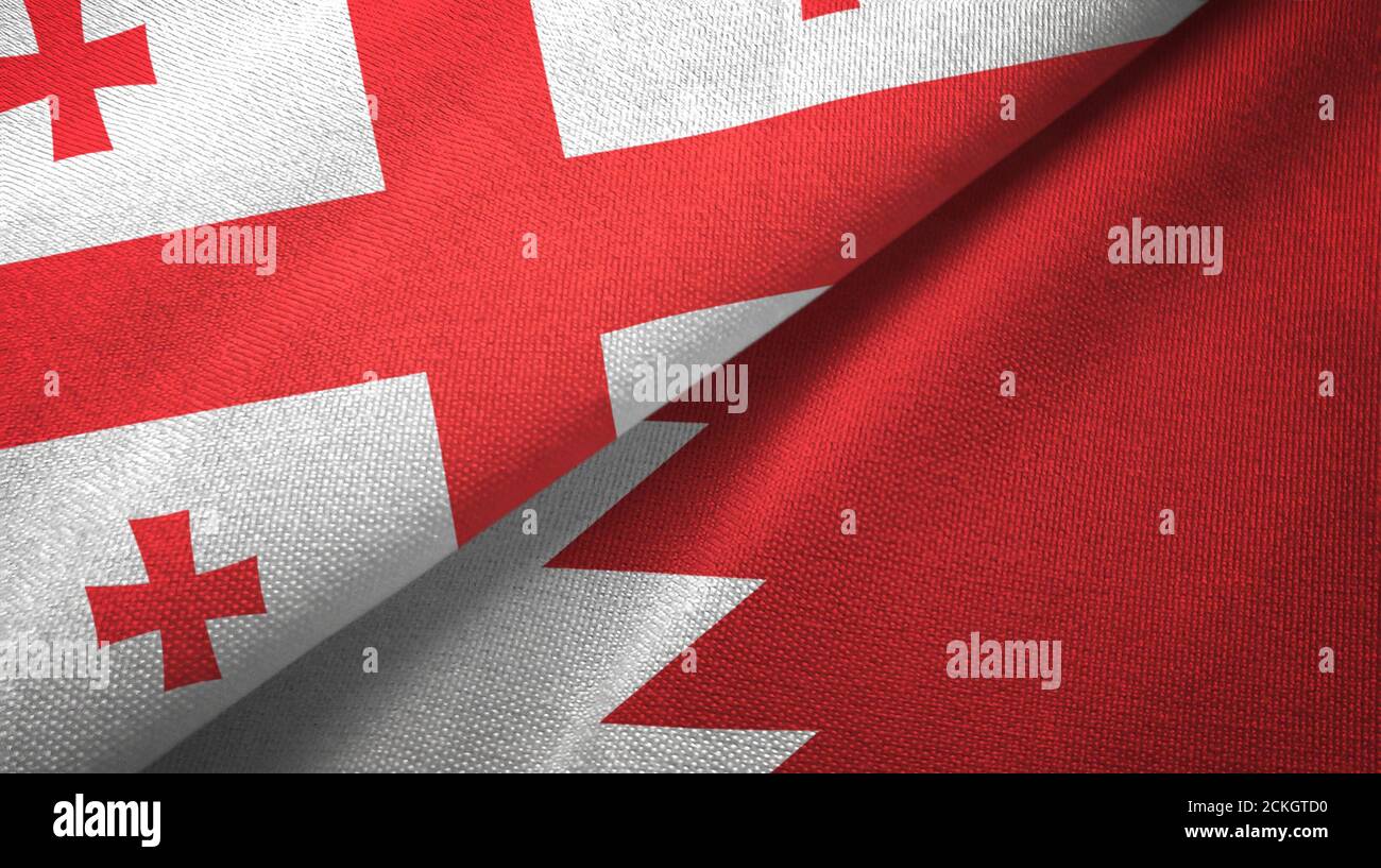 Georgia bahrain flag hi-res stock photography and images - Alamy