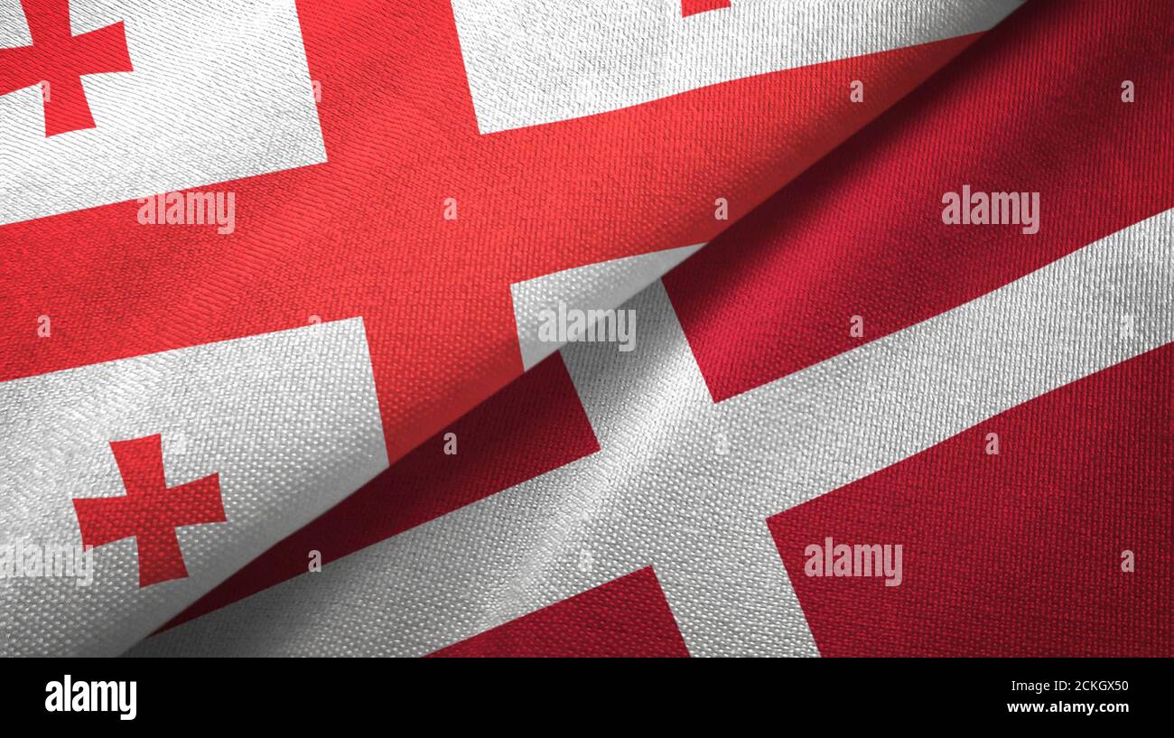 Georgia denmark flag hi-res stock photography and images - Alamy