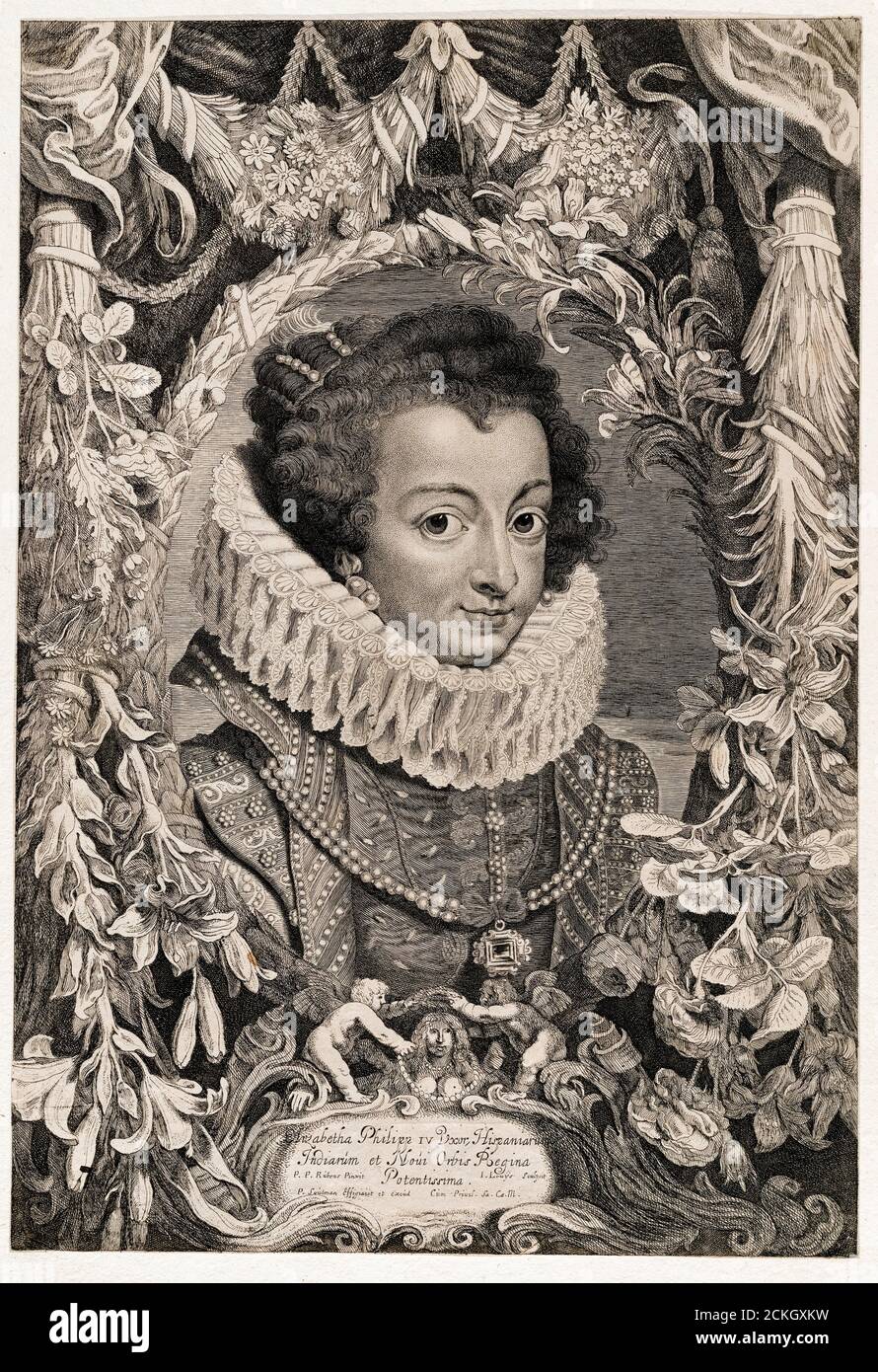 Elisabeth of France (1602–1644), Queen Consort of Spain, portrait ...