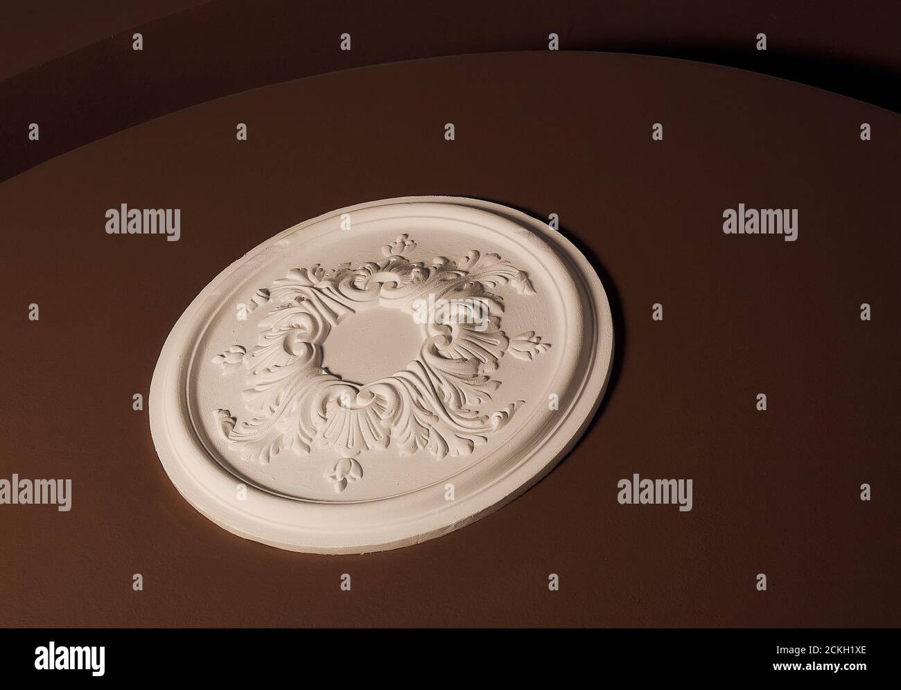 Plaster decor on the wall Stock Photo - Alamy