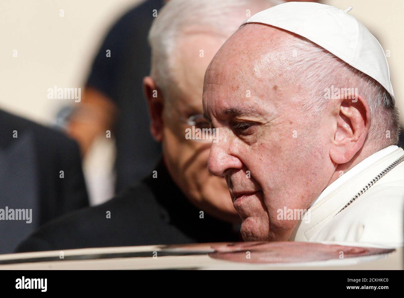 Vatican City, Vatican. 16th Sep, 2020. Pope Francis leaves at the end ...