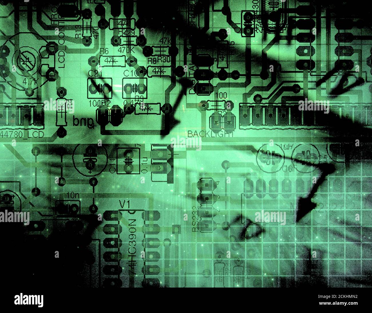 Computer circuit board clock hi-res stock photography and images - Alamy