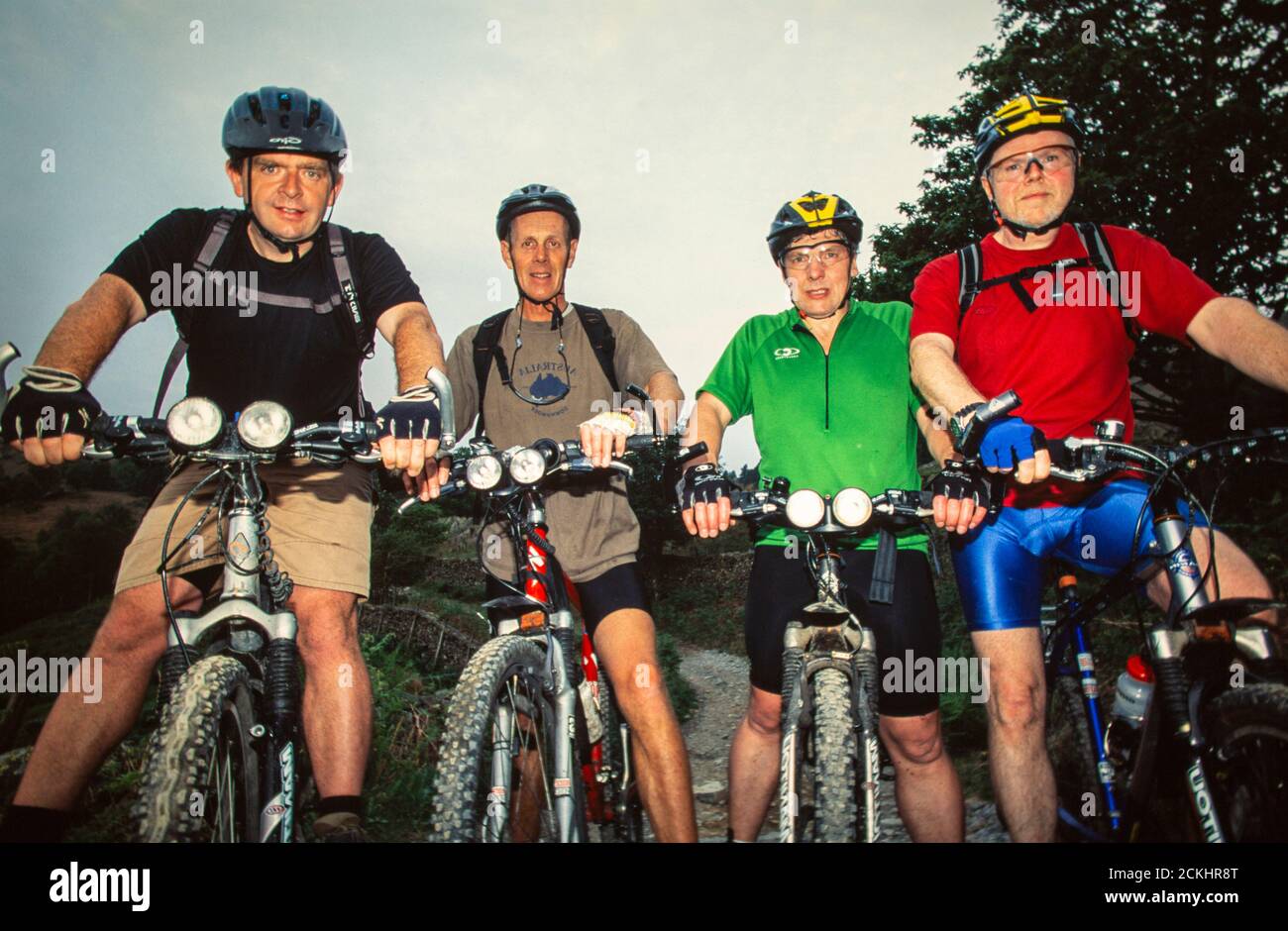 Group friends on bikes hi-res stock photography and images - Alamy