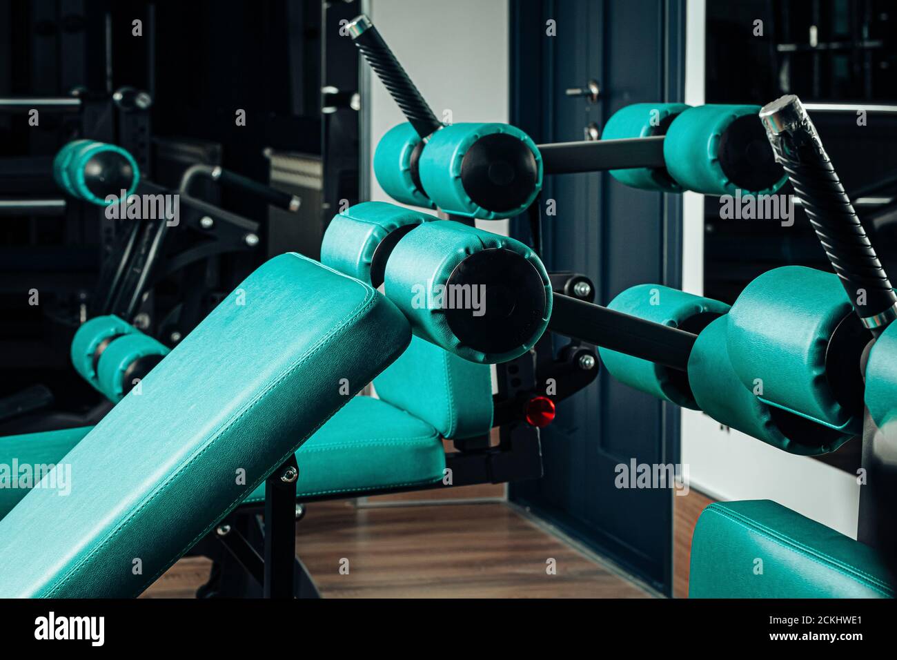 Close up photo of new gym equipment Stock Photo - Alamy