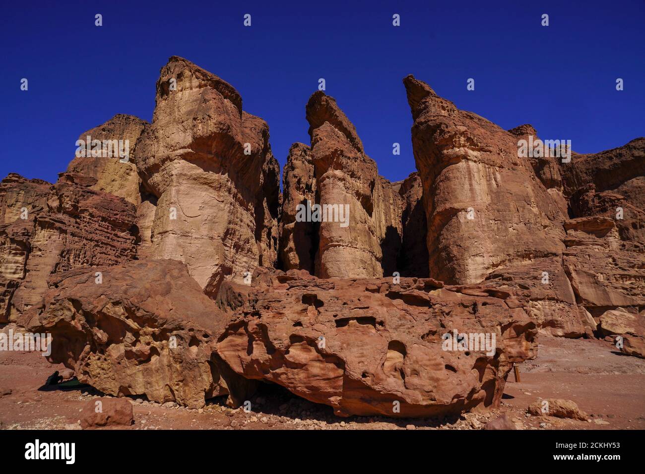 Solomon's Pillars, Timna Valley, Arava, Israel. The Timna Natural and ...
