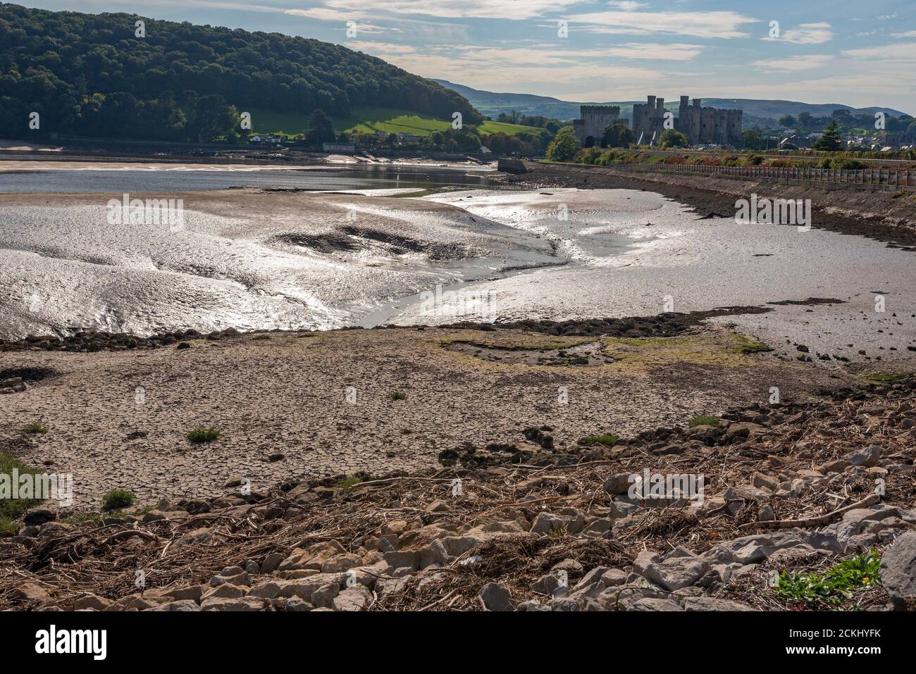 Conwy castle North Wales, built by Edward I between 1283 and 1289 ...