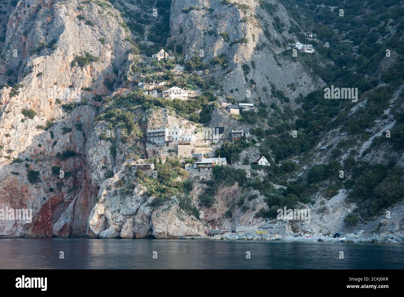 Hermit huts at Karoulia district, Mount Athos, Greece Stock Photo - Alamy