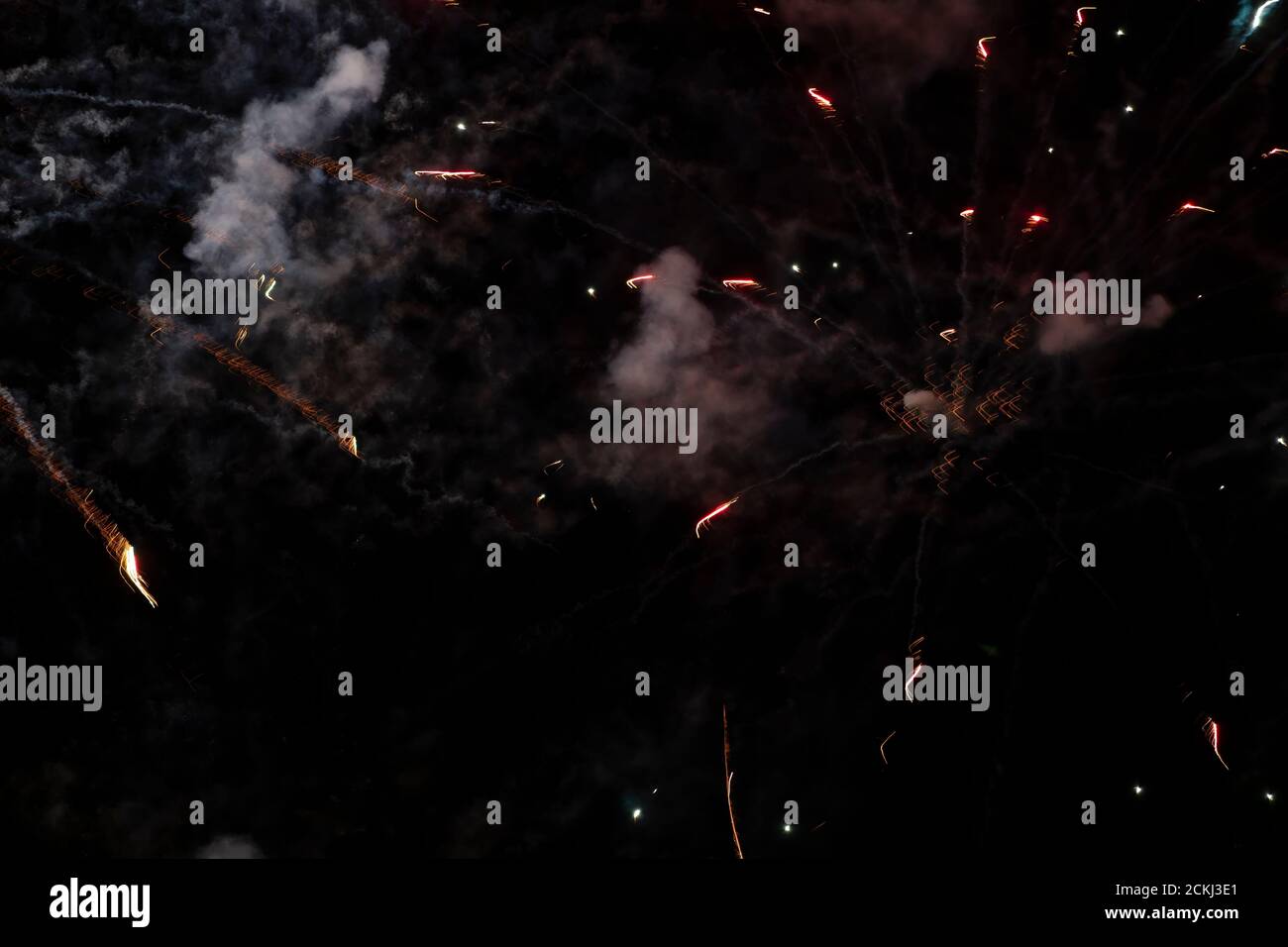 Red spots fireworks in hi-res stock photography and images - Alamy