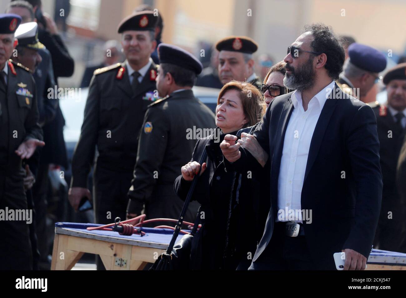 Funeral of the egyptian actress hi-res stock photography and images - Alamy