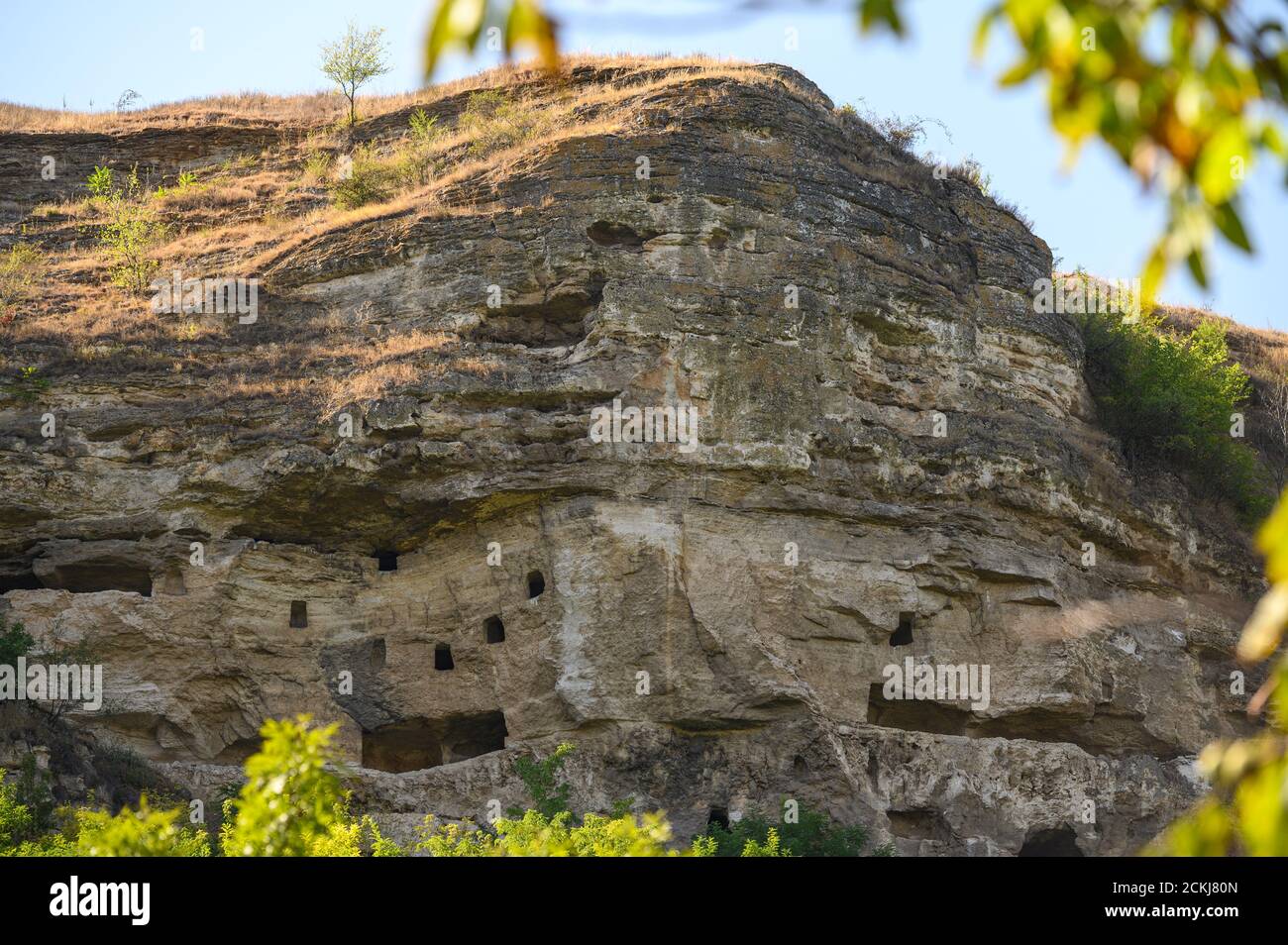 7 levels ancient cave monastery in Socola, Moldova Stock Photo - Alamy