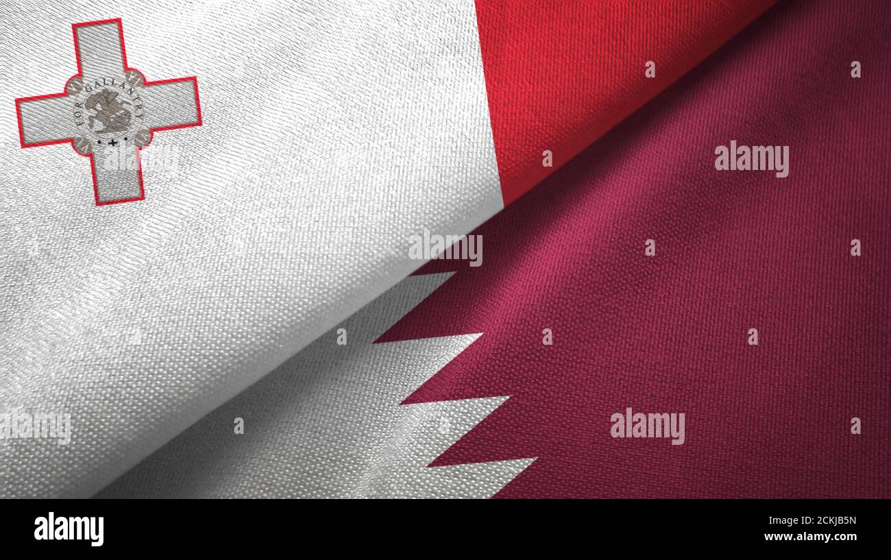 Malta qatar flag hi-res stock photography and images - Alamy