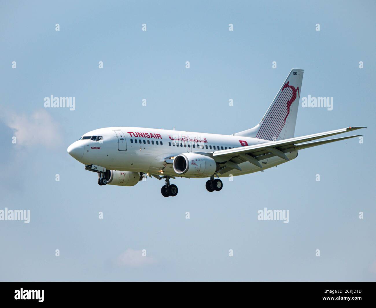 Plane Landing at ZRH Stock Photo - Alamy