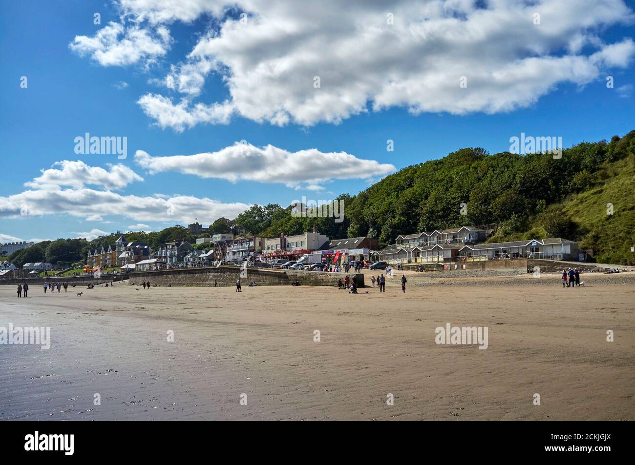 The beach at Filey Cobble Landing, North Yorkshire east coast, northern ...