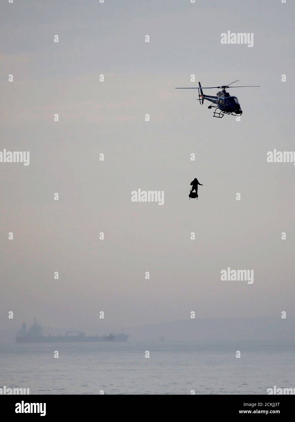 'flying man' franky zapata hi-res stock photography and images - Alamy