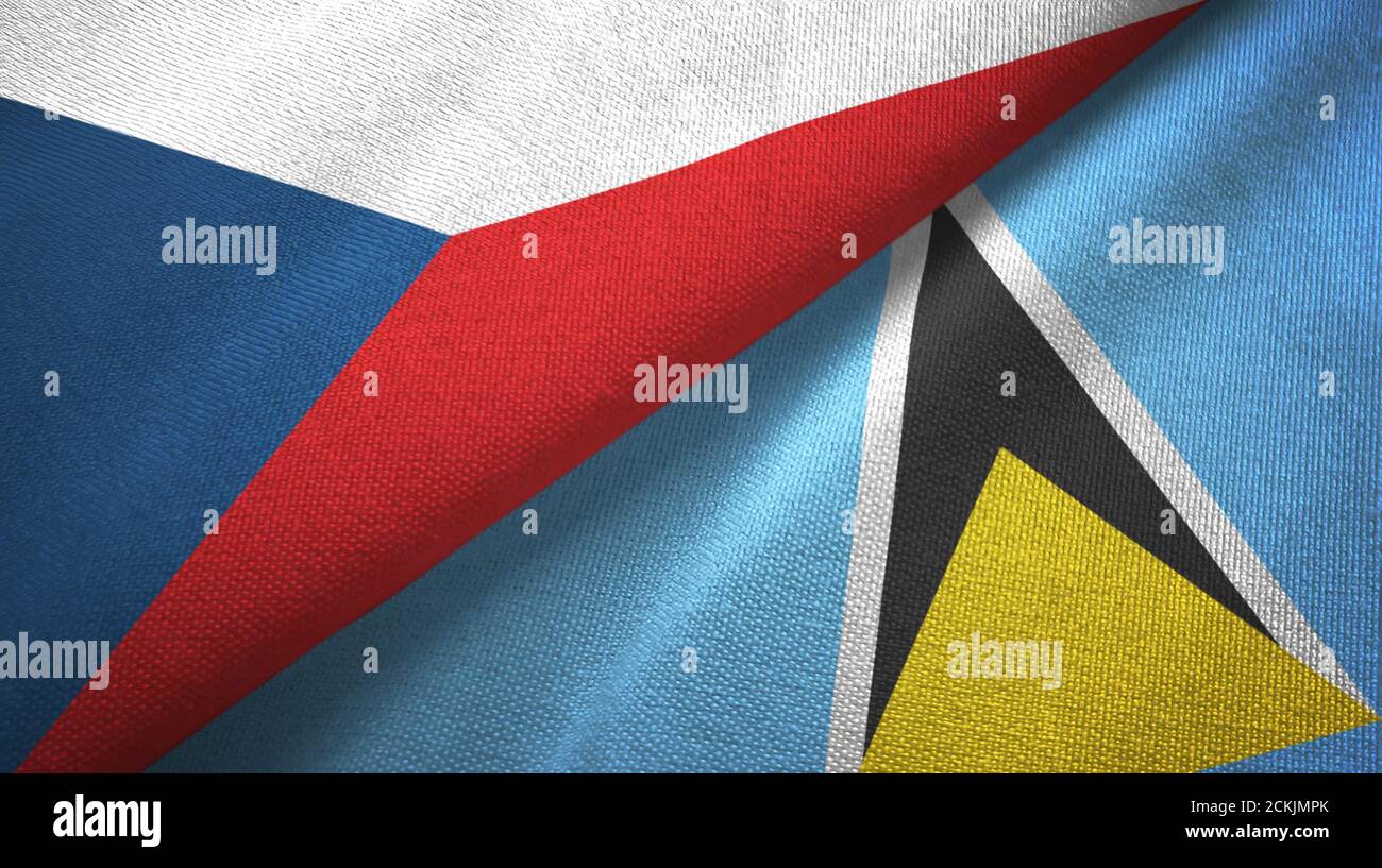 Czech saint lucia flag hi-res stock photography and images - Alamy