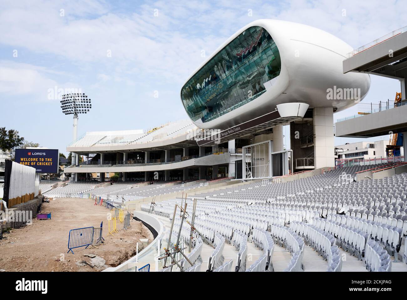 Lord's cricket Ground during the redevelopment of the Compton and ...