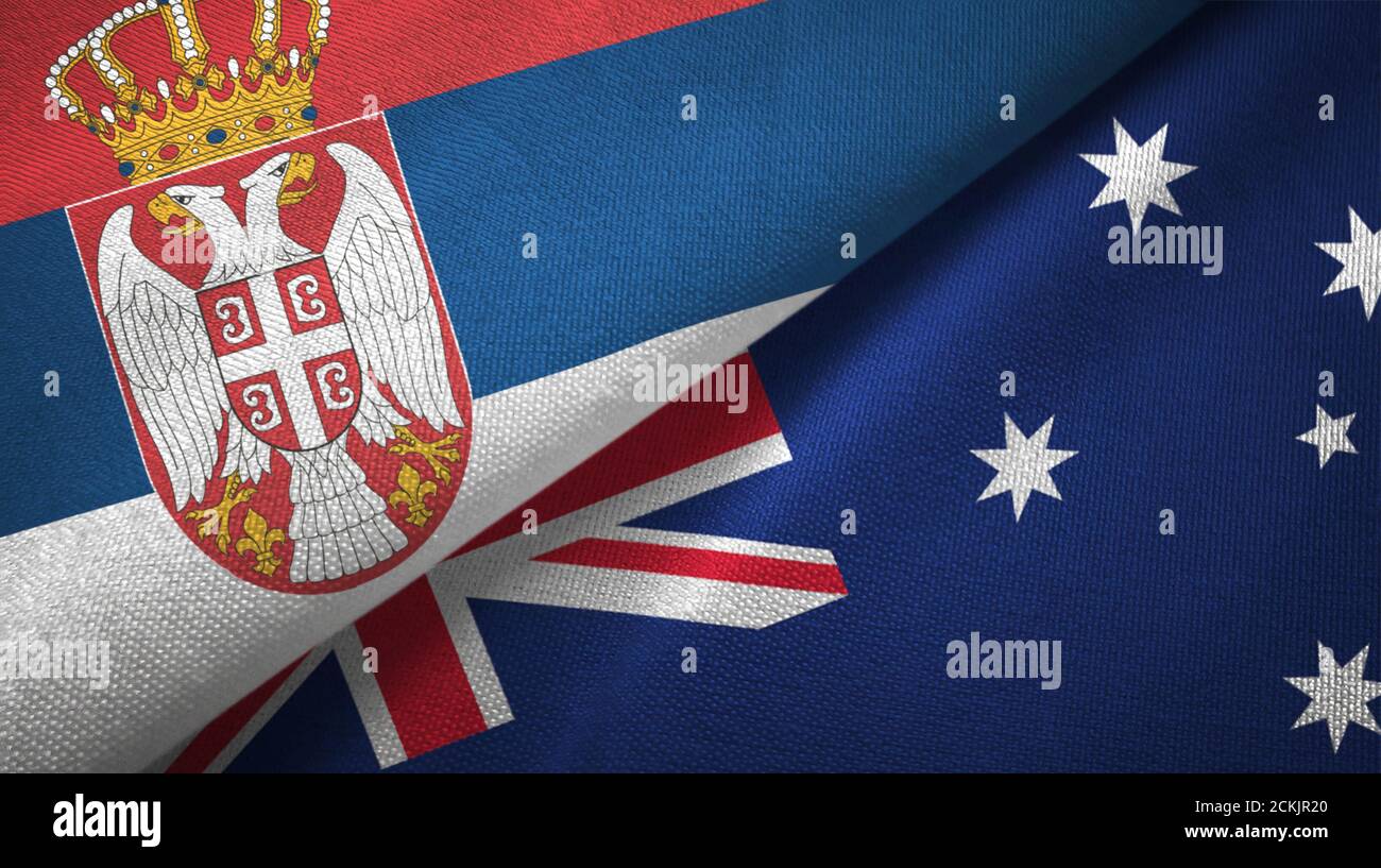 Australia serbia flag hi-res stock photography and images - Alamy