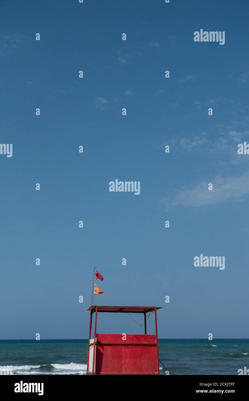 Episkopi Beach on the popular Greek holiday Island of Crete Stock Photo ...