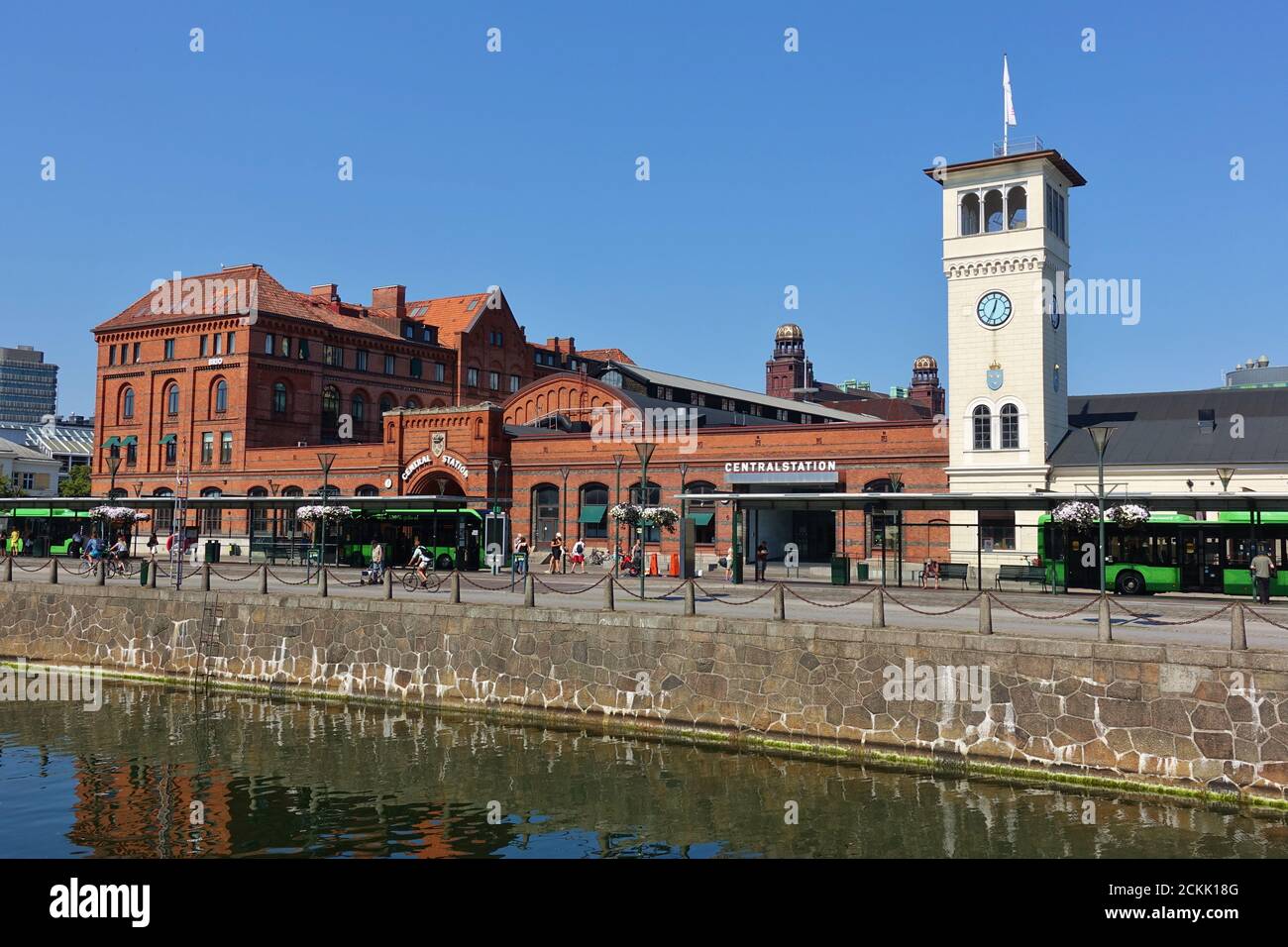 MALMO, SWEDEN -16 AUG 2020- View of the Malmo Central Station, a ...
