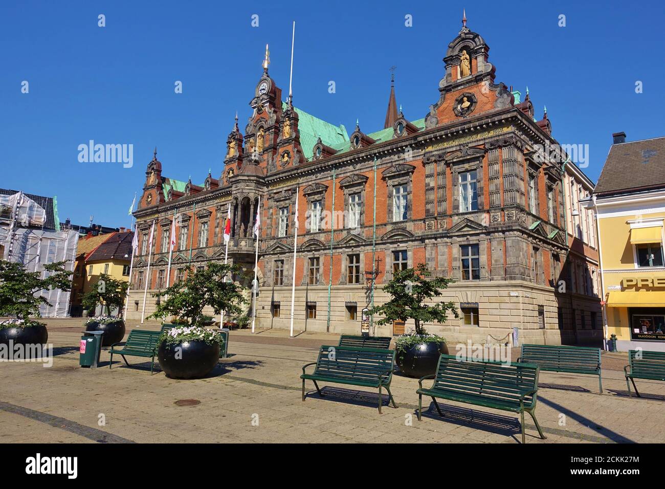 MALMO, SWEDEN -16 AUG 2020- View of the landmark Malmo City Hall ...