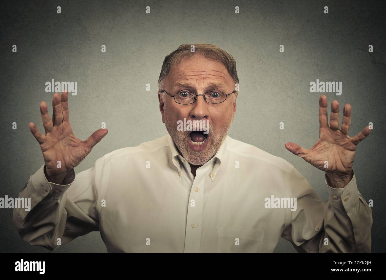 Angry Old Man Yelling