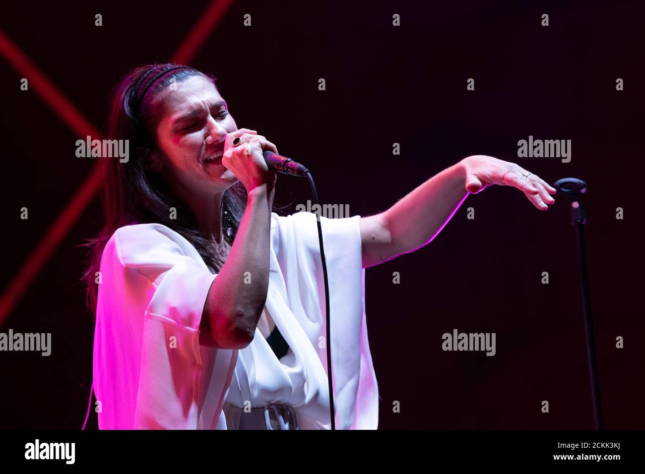 Caserta, Italy. 15th Sep, 2020. The singer-songwriter Elisa's tour ...