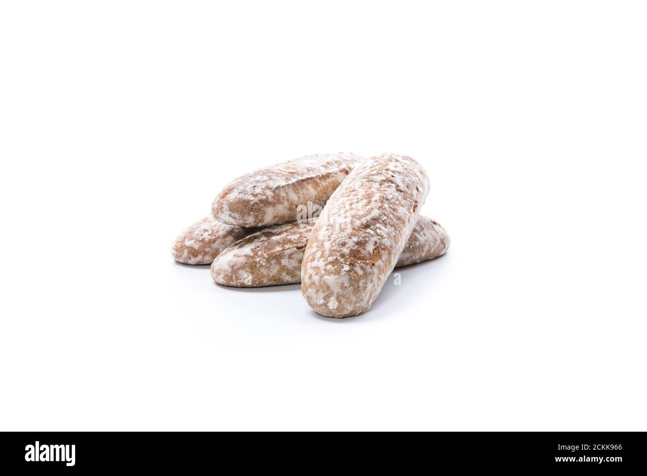 sweet russian gingerbread cookies isolated on white background Stock ...