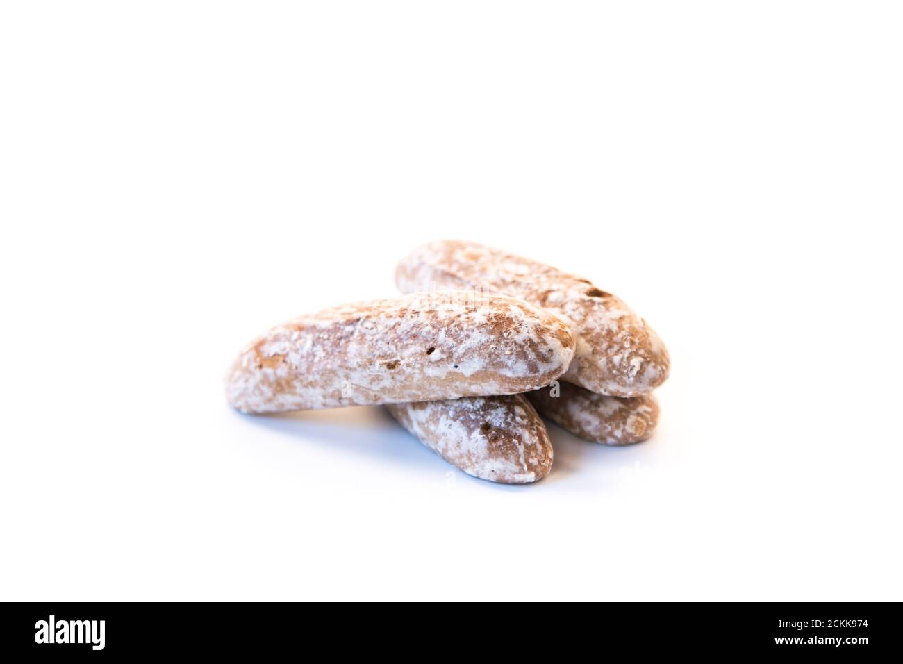 sweet russian gingerbread cookies isolated on white background Stock ...