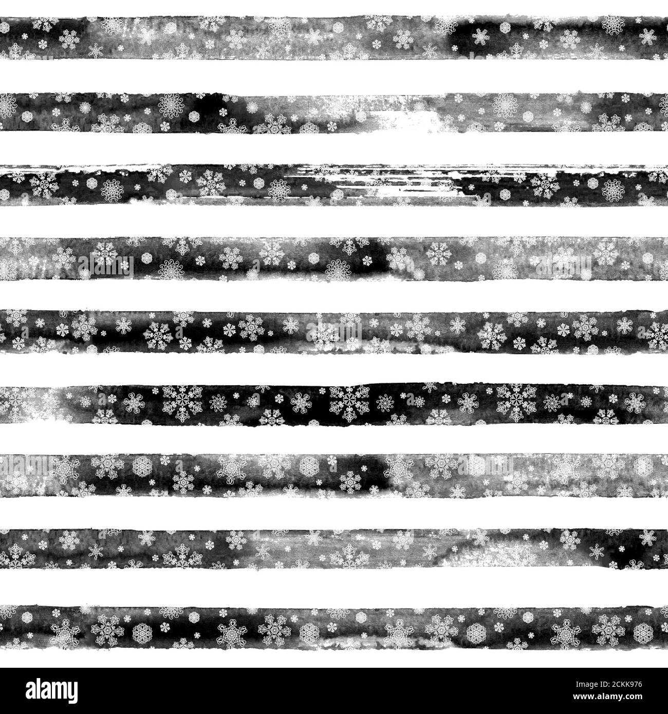 Seamless watercolor pattern ice Black and White Stock Photos & Images ...