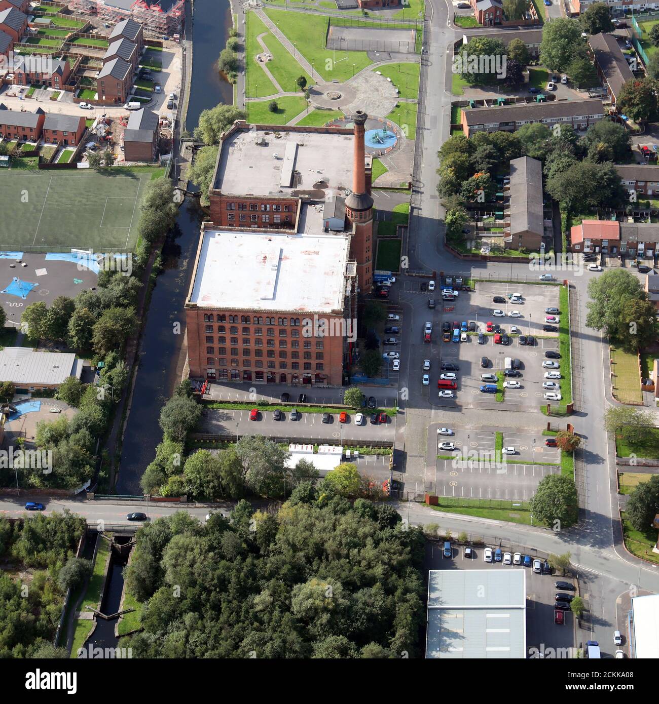 aerial view of the Victoria Mill Adult Learning Centre College Stock ...