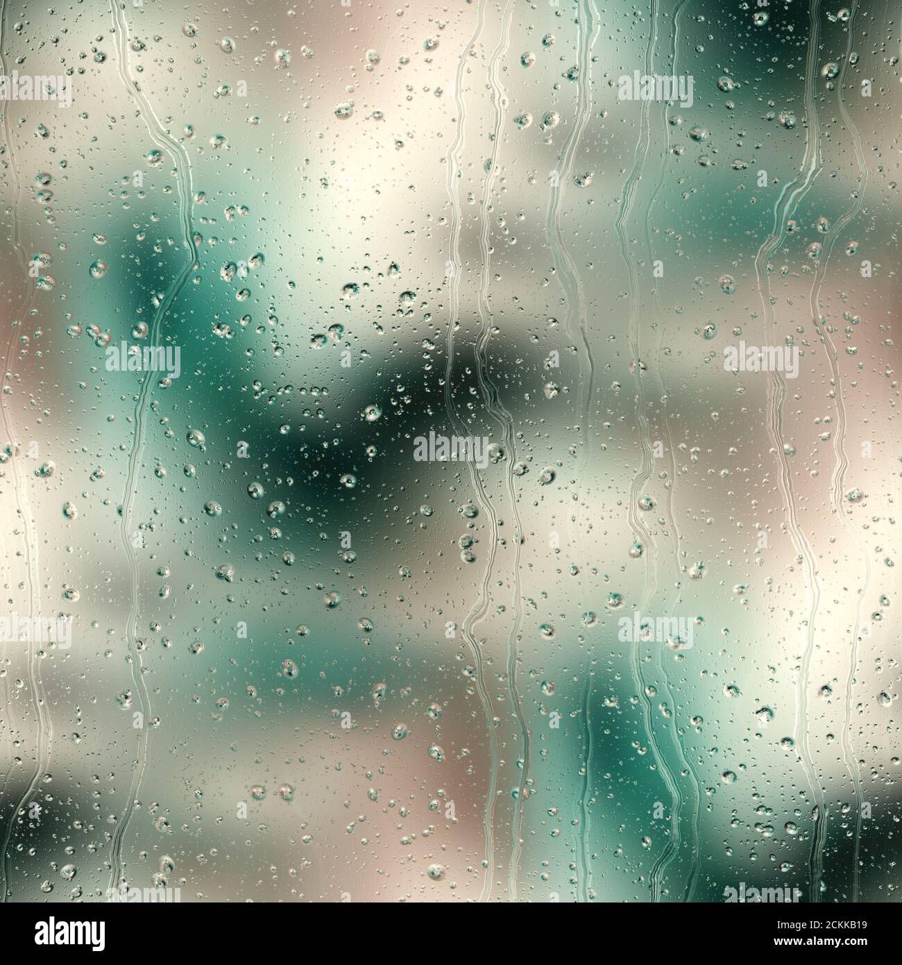 Seamless rain drop water repeat pattern on blur Stock Photo - Alamy