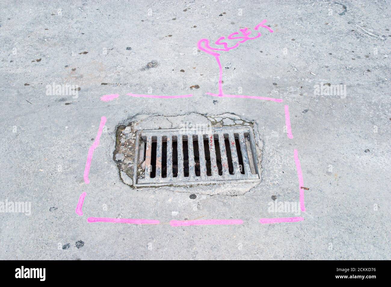Parking garage drain gutter hi-res stock photography and images - Alamy
