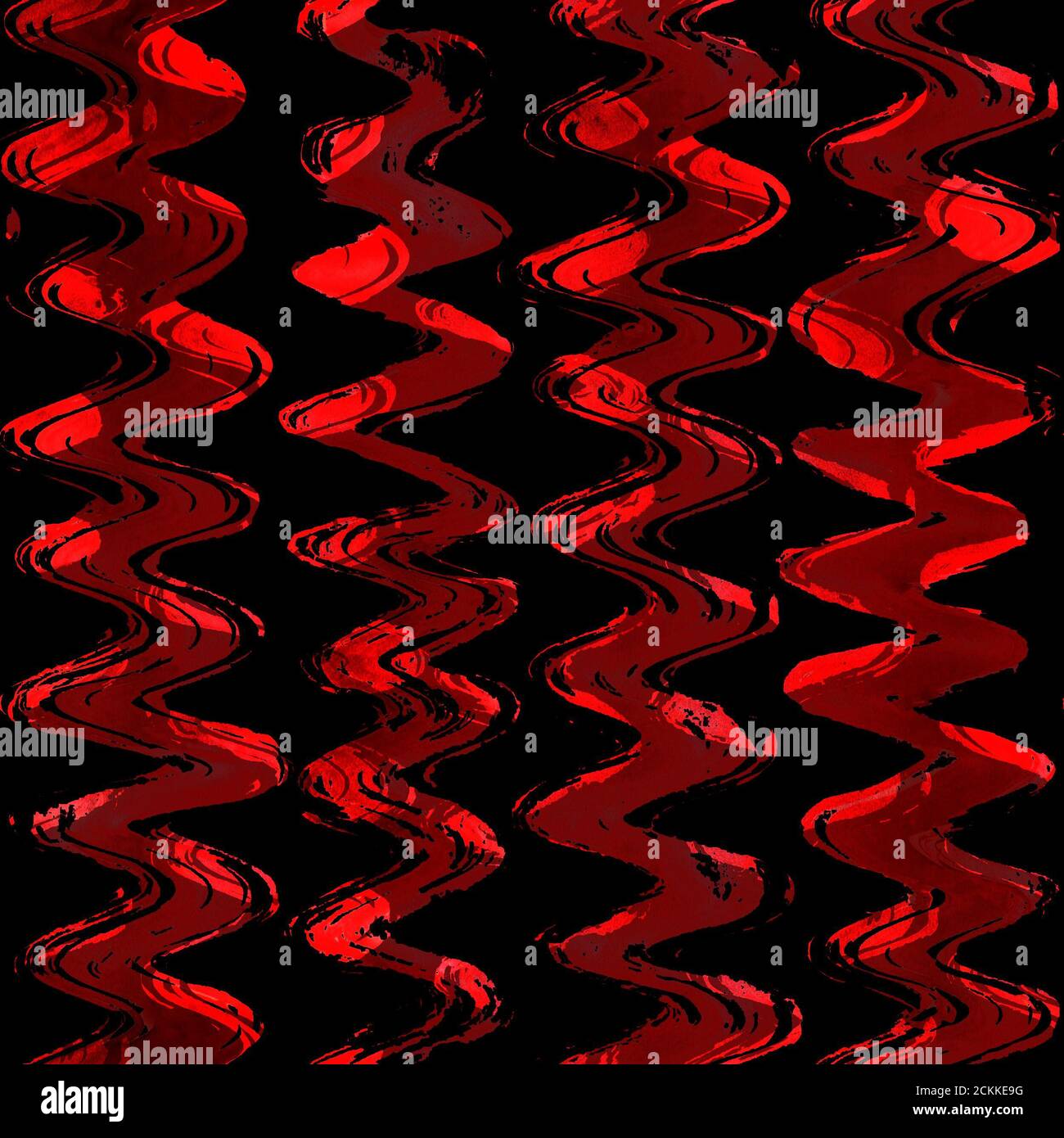 Bloody blood red and black grunge wavy stripes seamless pattern ...