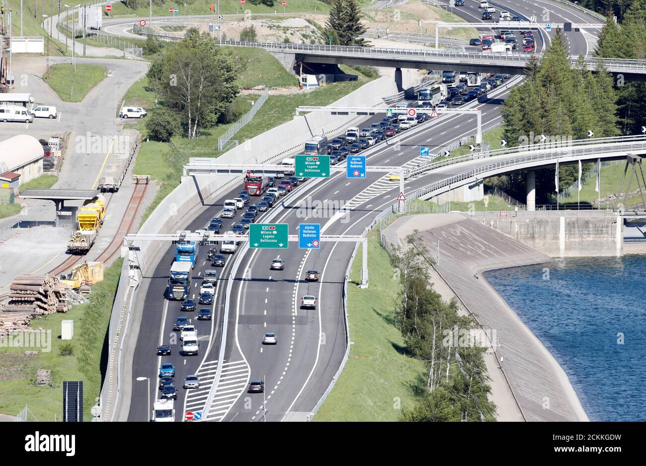 Traffic Jam On A2 Motorway High Resolution Stock Photography and Images ...
