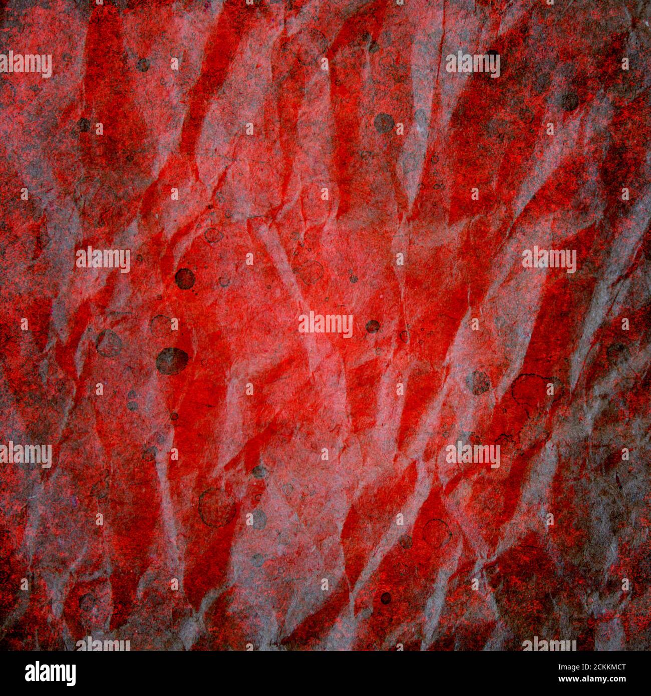 Halloween bloody blood red grunge recycled paper square background ...