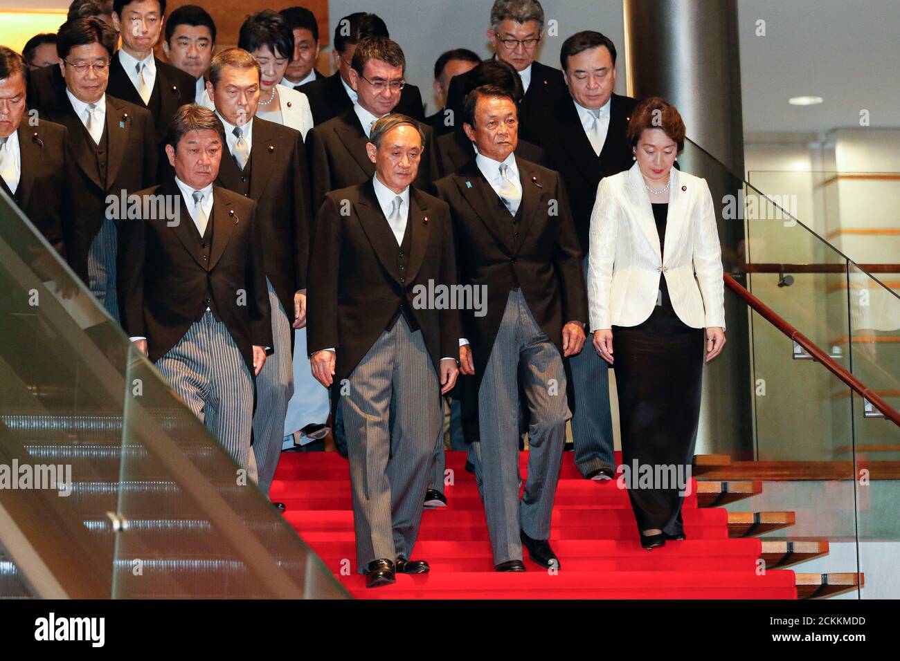Tokyo, Japan. 16th Sep, 2020. Japan's new Prime Minister Yoshihide Suga ...