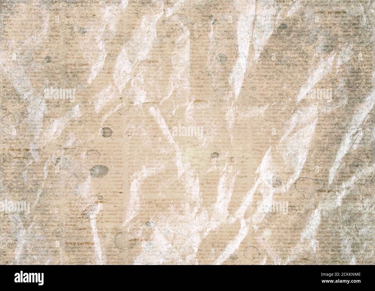 Old crumpled stained grunge recycled newspaper paper texture background ...